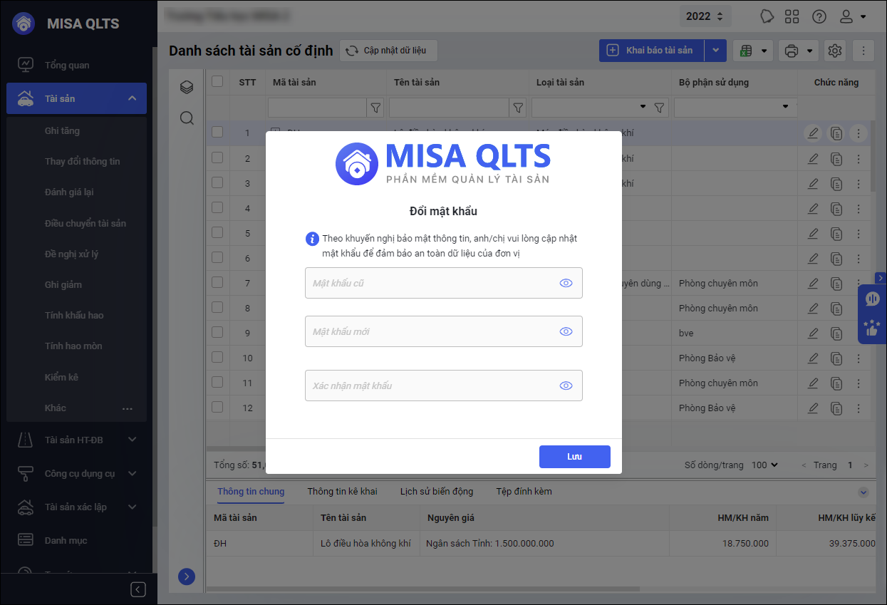 Quên mật khẩu đăng nhập vào MISA QLTS thì làm thế nào? – Help MISA QLTS